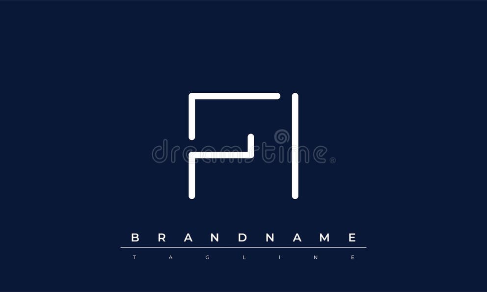 Creative FI Letter Initial Logo Vector Image Stock Vector ...