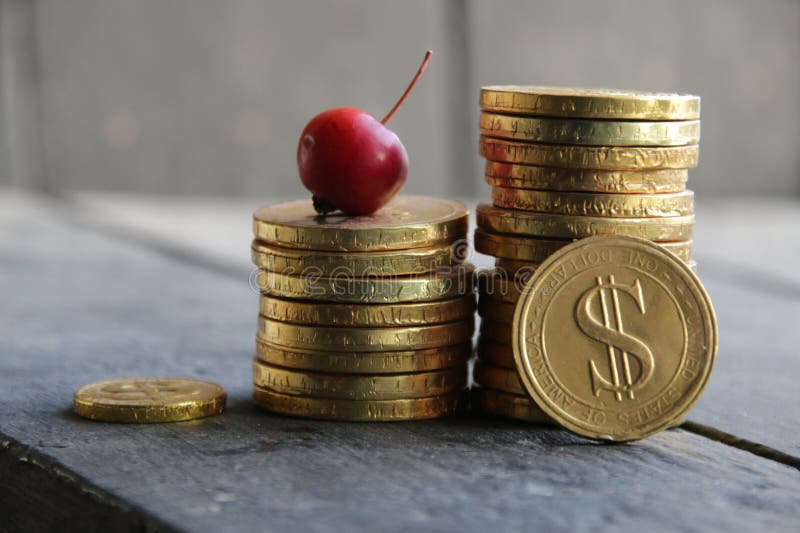 Creative Financial Background, Vintage Style. Stock Image - Image of ...