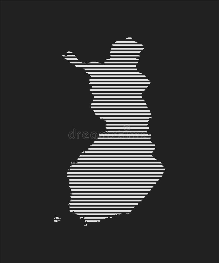 Creative Finland. Map and Wooden Road Sign with Cute Owls Stock Vector ...