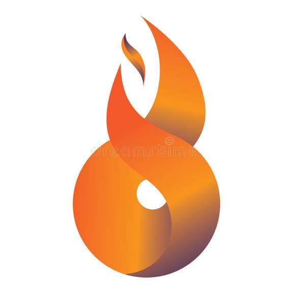 Creative Fire Design. Vector Illustration Decorative Design Stock ...