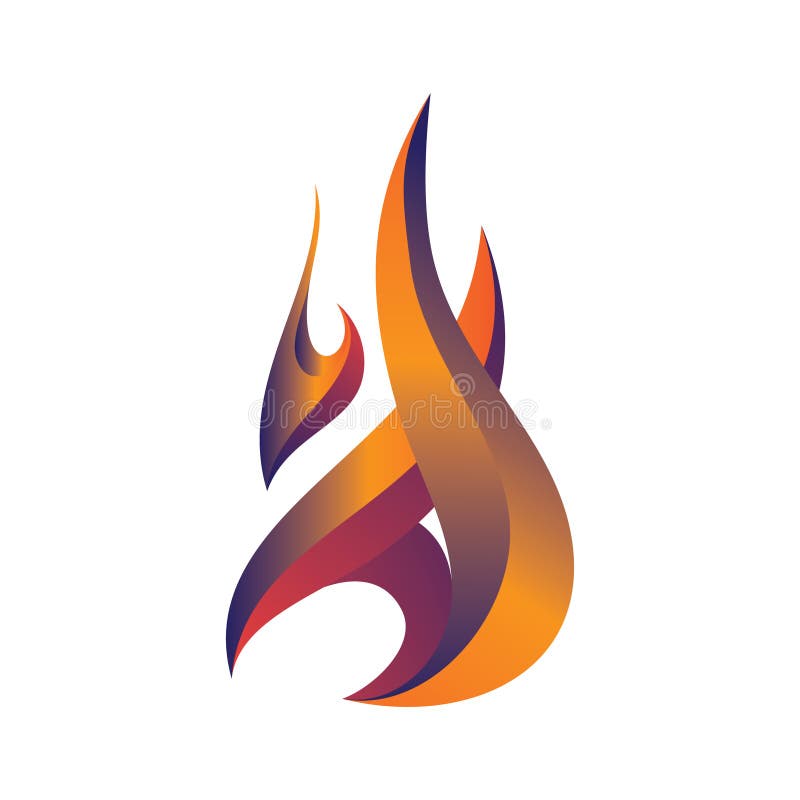 Creative Fire Design. Vector Illustration Decorative Design Stock ...