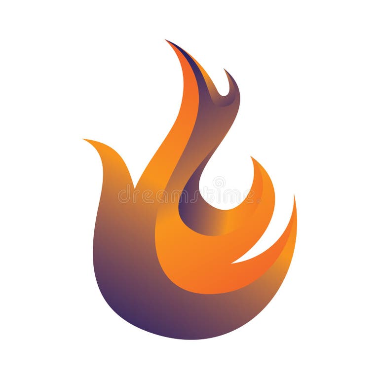Creative Fire Design. Vector Illustration Decorative Design Stock ...