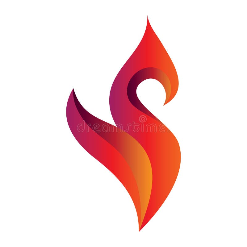 Creative Fire Design. Vector Illustration Decorative Design Stock ...