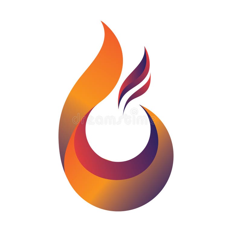 Creative Fire Design. Vector Illustration Decorative Design Stock ...