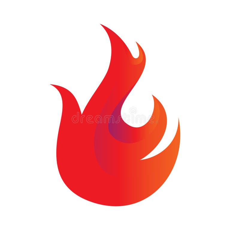 Creative Fire Design. Vector Illustration Decorative Design Stock ...