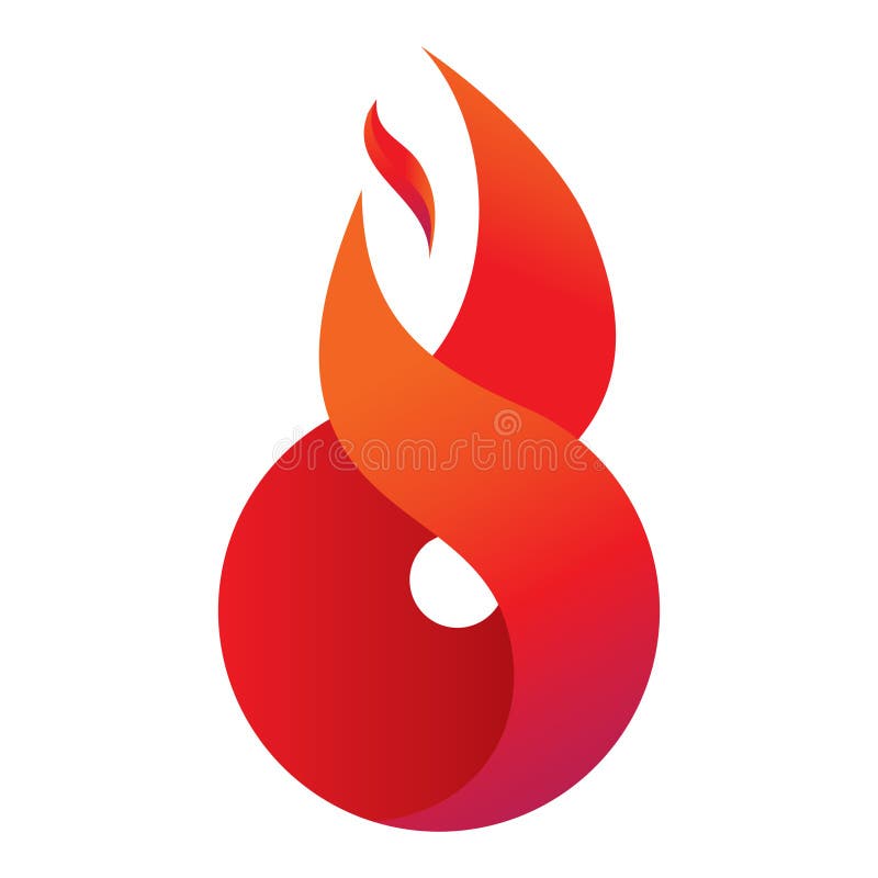 Creative Fire Design. Vector Illustration Decorative Design Stock ...