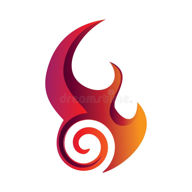 Creative Fire Design. Vector Illustration Decorative Design Stock ...
