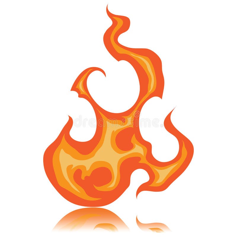 Creative Fire Design. Vector Illustration Decorative Design Stock ...
