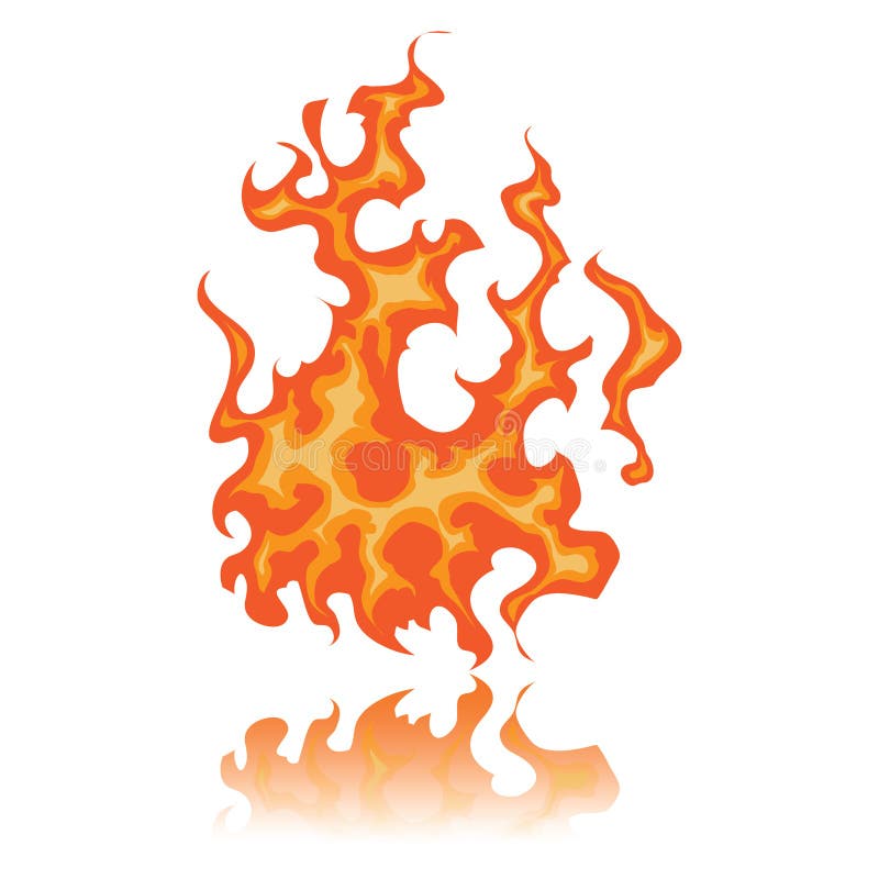 Creative Fire Design. Vector Illustration Decorative Design Stock ...