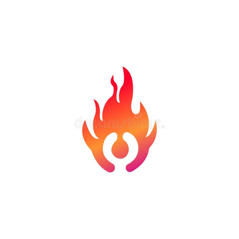 Creative Fire Vector Logo Template Illustration Stock Vector ...