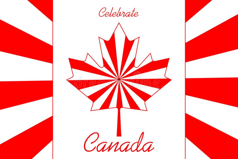 Creative Flag of Canada with Stripes in the Colors of the Rainbow ...