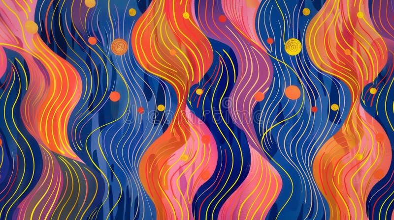 Creative Flat Abstract Illustration in Pastel (Var. 1) Stock Image ...