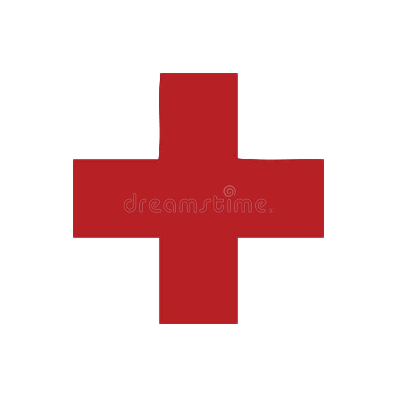 A Creative Flat Color Retro Cartoon Addition Symbol Stock Vector ...