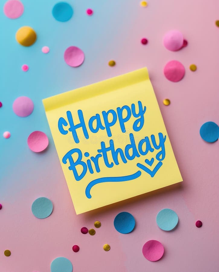 Birthday Reminder Sticky Note Stock Illustrations – 104 Birthday ...