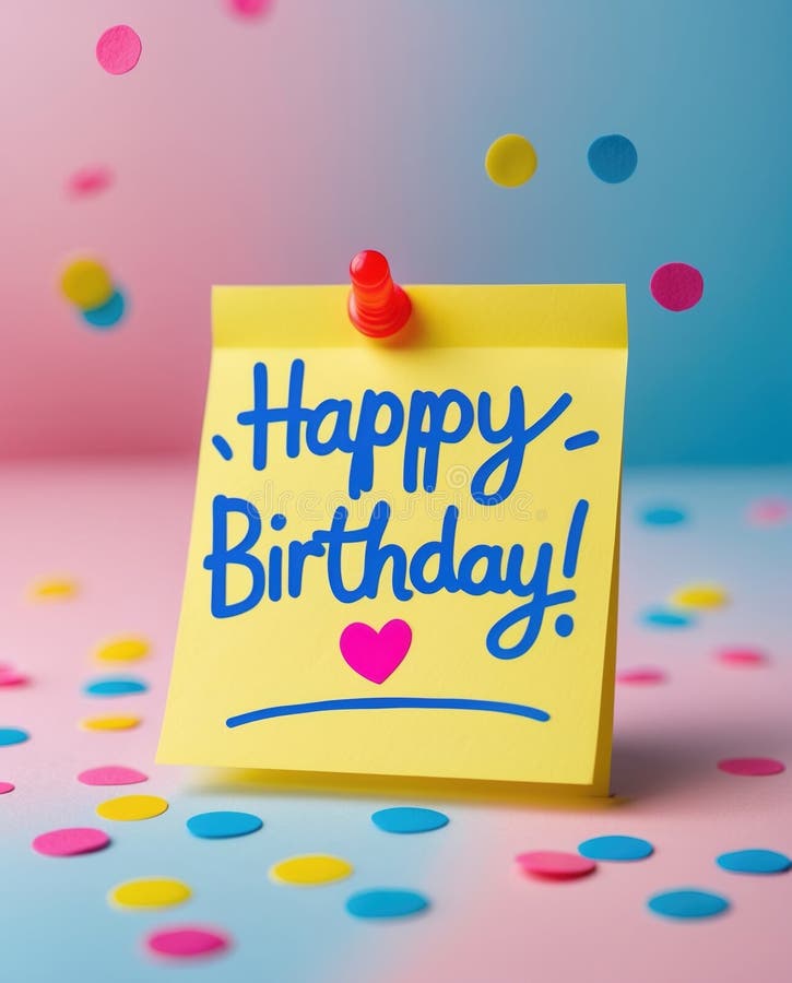 Birthday Reminder Sticky Note Stock Illustrations – 104 Birthday ...