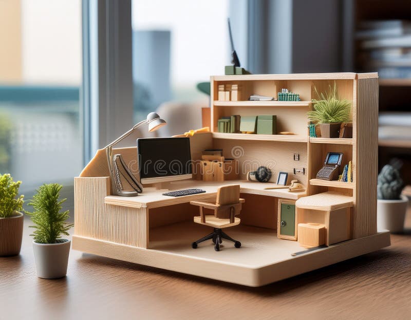 A Creative Flat-lay with Notepads, Pens, a Small Plant, and Tech ...