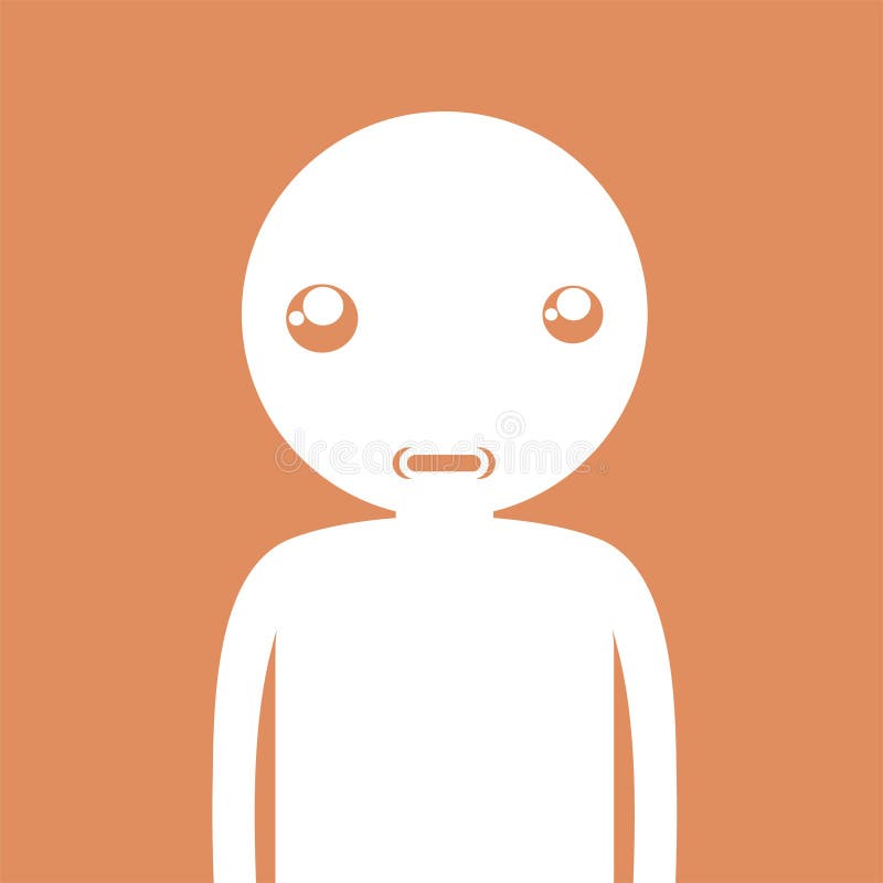 Creative flat man icon stock vector. Illustration of design - 99548365