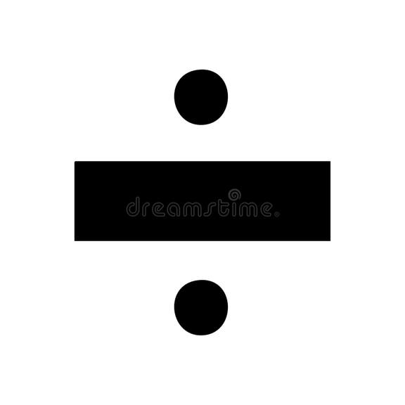 Sign Symbol Division Math Mathematics Divide Cute Illustration Retro ...
