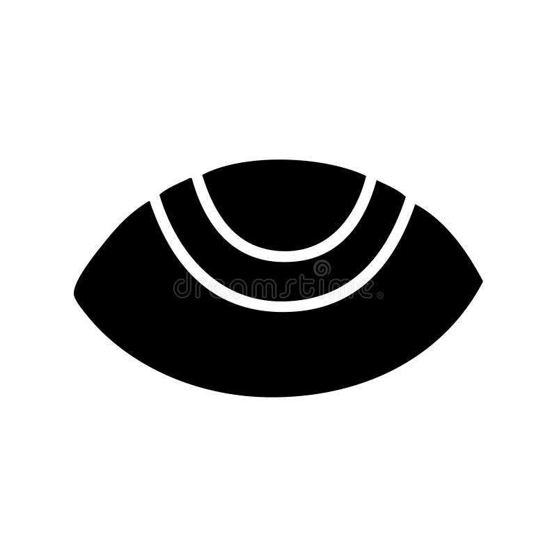 A Creative Flat Symbol Eye Looking Up Stock Vector - Illustration of ...