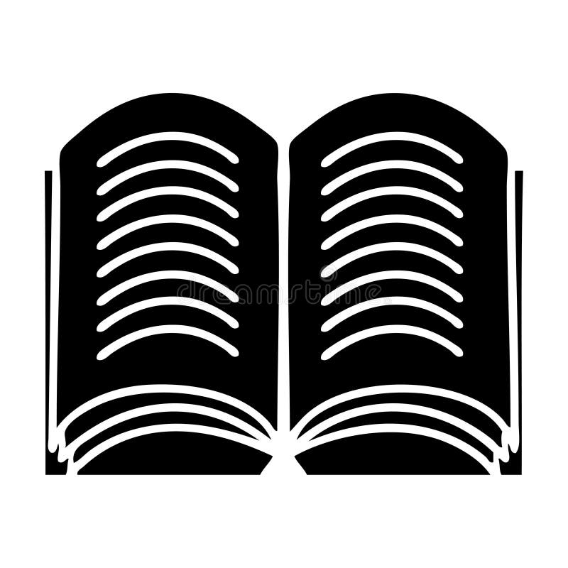 A Creative Flat Symbol Open Book Stock Vector - Illustration of open ...