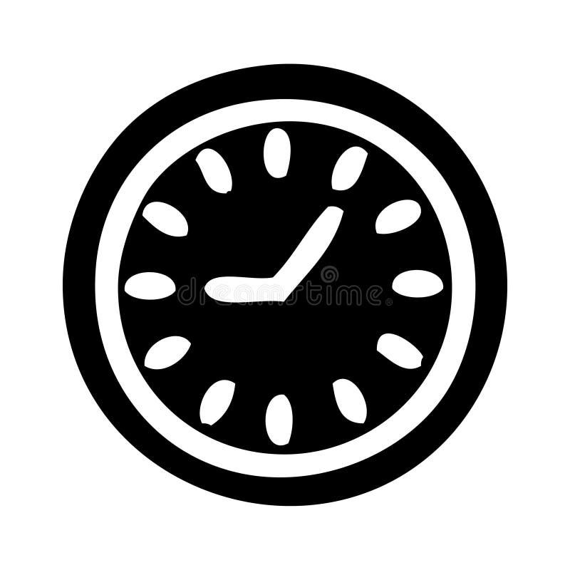 Cartoon Wall Clock Time Cute Illustration Retro Freehand Free Hand ...