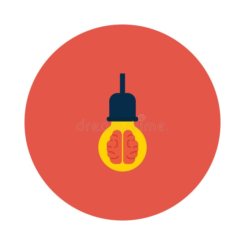 Creative flat vector icon stock vector. Illustration of lamp - 157482478