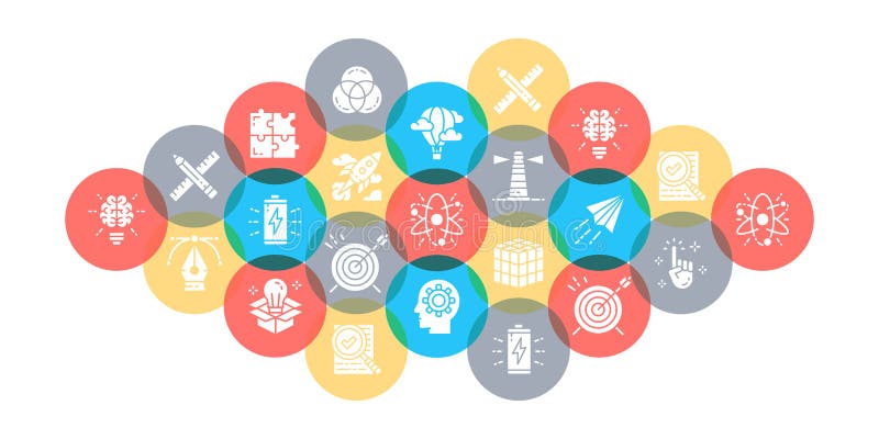 Creative Flat Vector Illustration. Innovation, Startup, Artwork ...