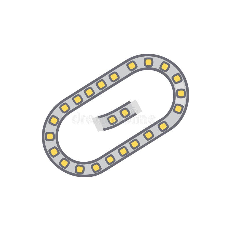 Creative Flexible LED Strip Design Icon Stock Illustration ...
