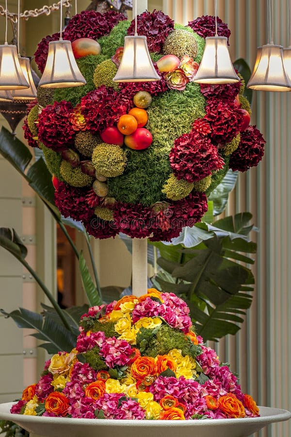 Creative Flower Arrangement Stock Image - Image of leaves, artistic ...