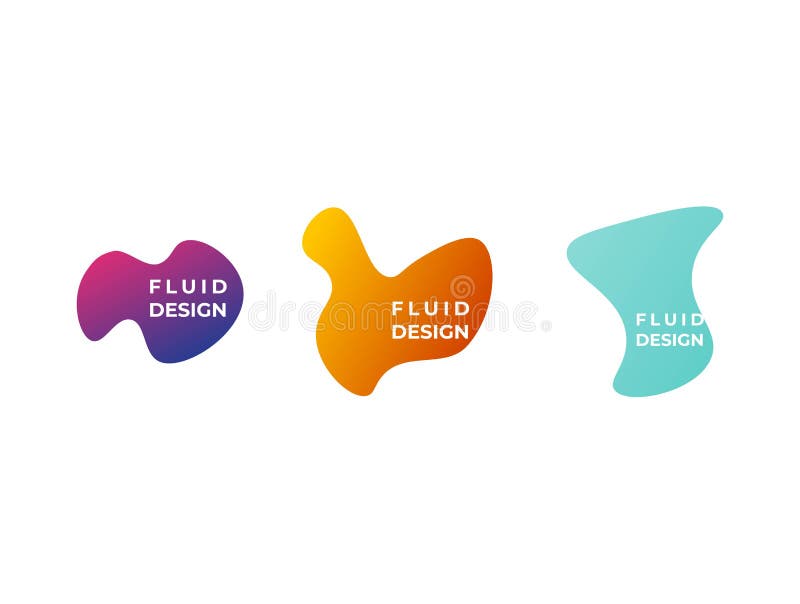 Creative Fluid Shapes Vector Template Stock Illustration - Illustration ...