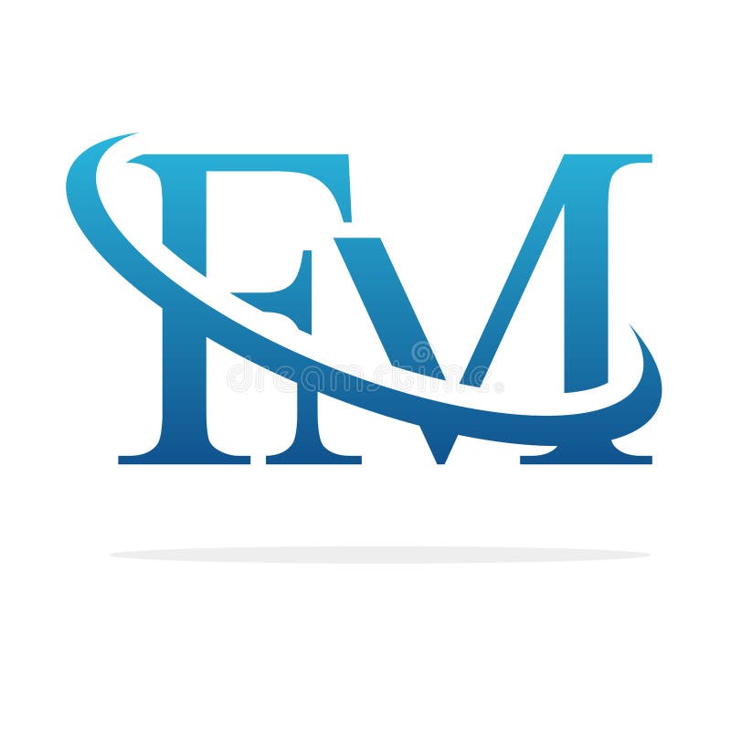 Creative FM Logo Icon Design Stock Vector - Illustration of symbol ...