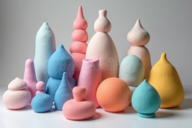 Artistic Foam Carvings stock illustration. Illustration of closeup ...