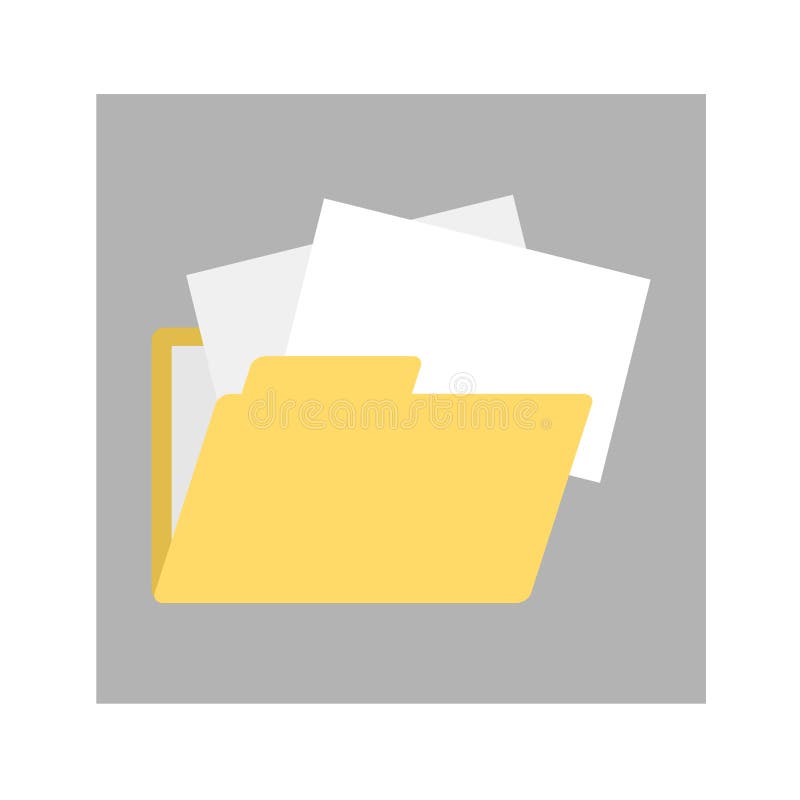 Creative folder icon stock illustration. Illustration of container ...