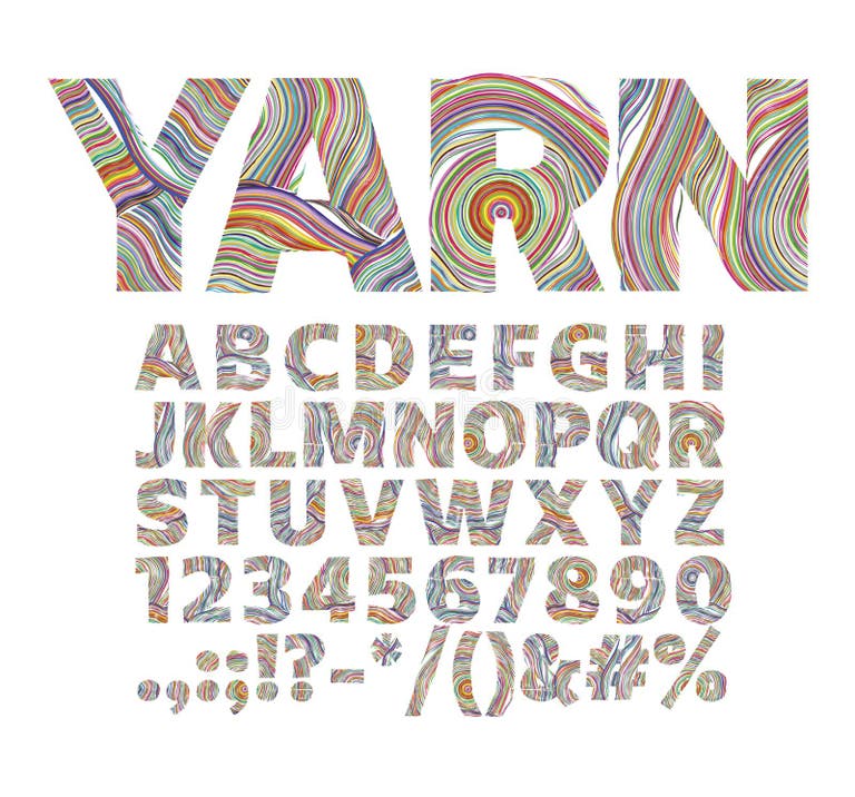 Yarn Font Stock Illustrations – 3,212 Yarn Font Stock Illustrations ...