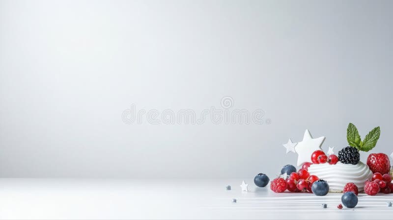 Creative Dessert Design for a Patriotic Celebration with Empty Space ...