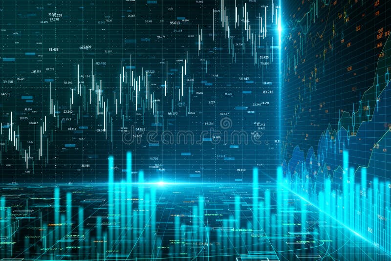 Creative Forex Chart Backdrop Stock Image - Image of computer ...