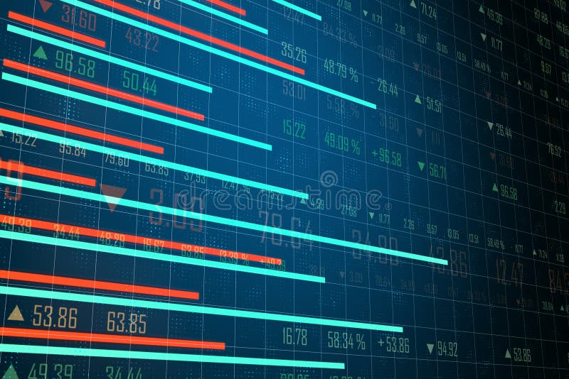 Creative Forex Chart Backdrop Stock Illustration - Illustration of ...