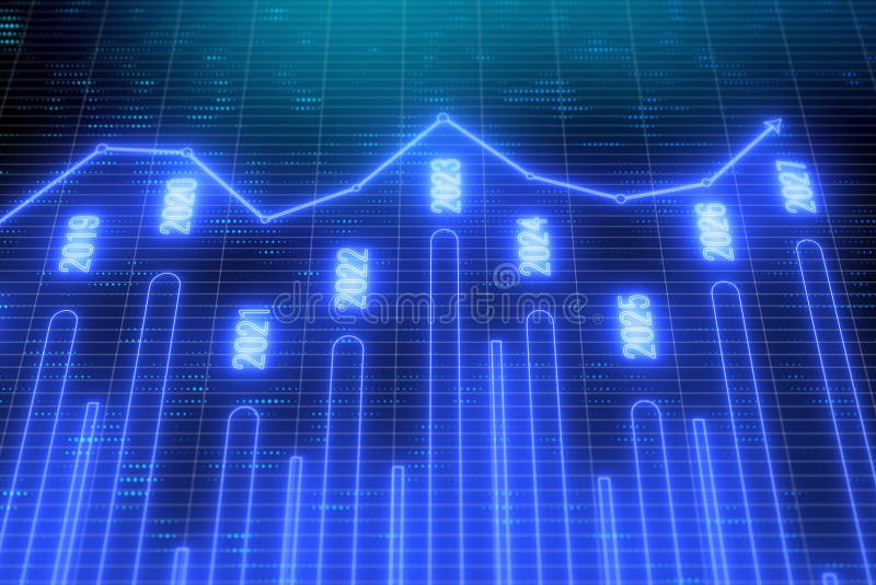 Creative Forex Chart Background Stock Illustration - Illustration of ...