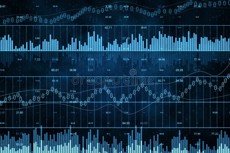Creative forex chart stock illustration. Illustration of grid - 149968660
