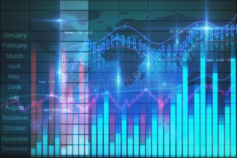 Creative Forex Chart Texture Stock Image - Image of computer, global ...