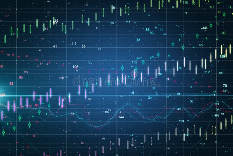 Creative Forex Chart Wallpaper Stock Illustration - Illustration of ...