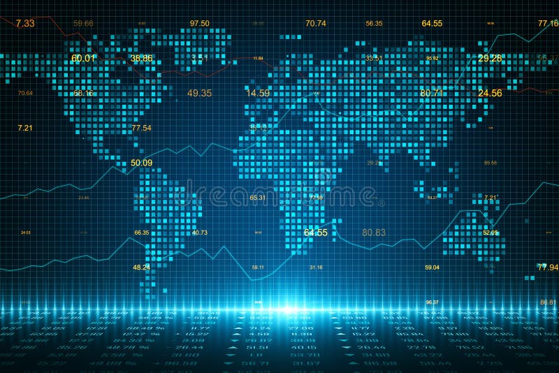 Creative Forex Chart Wallpaper Stock Illustration - Illustration of ...