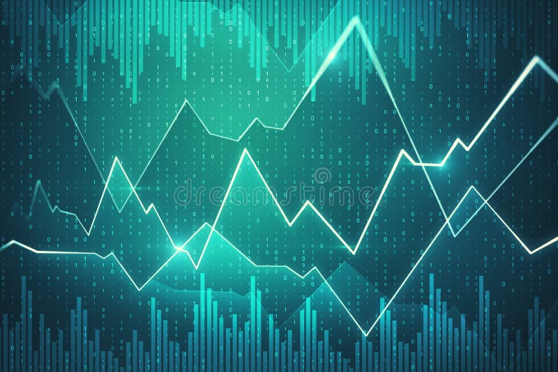 Creative Forex Chart Wallpaper Stock Illustration - Illustration of ...