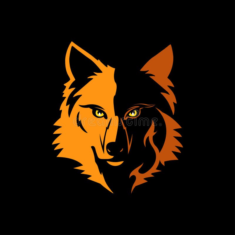 Creative Fox Fire Mascot Esport Design Stock Illustration ...