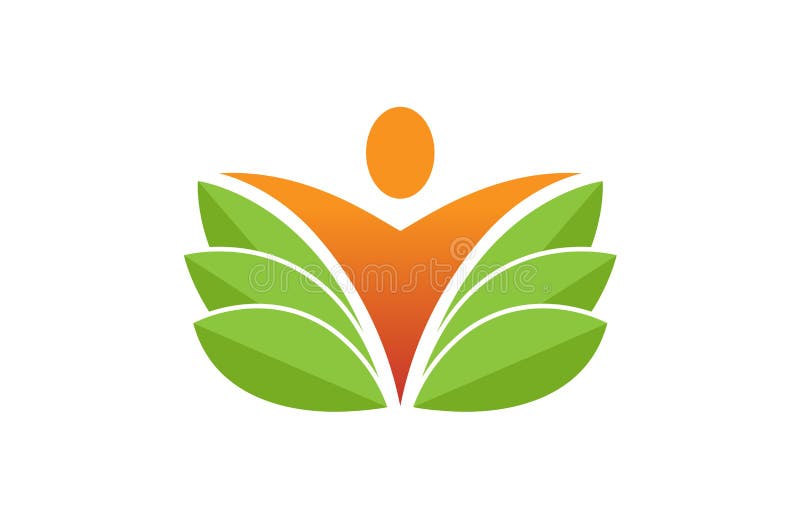 Creative Fresh Body Leaf Logo Stock Vector - Illustration of food ...