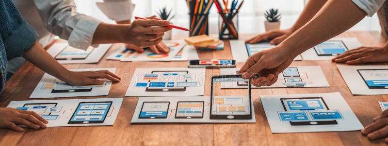 Creative Front-end Developer Brainstorming UI Design. Scrutinize Stock ...