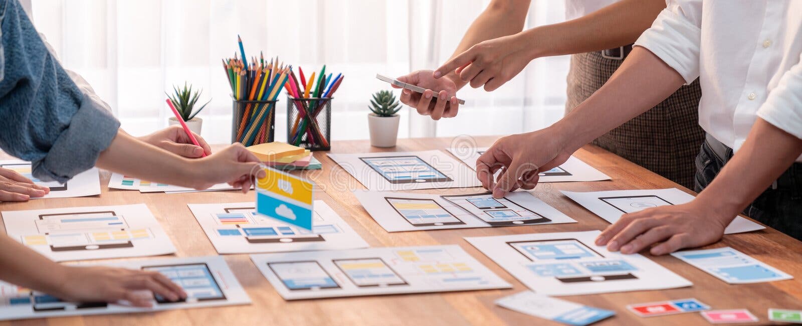 Creative Front-end Developer Brainstorming UI Design. Scrutinize Stock ... Creative Front-end Developer Brainstorming UI Design. Scrutinize Stock ...