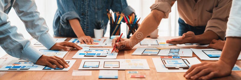 Creative Front-end Developer Brainstorming UI Design. Scrutinize Stock ...