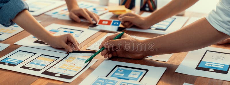 Creative Front-end Developer Brainstorming UI Design. Scrutinize Stock ...