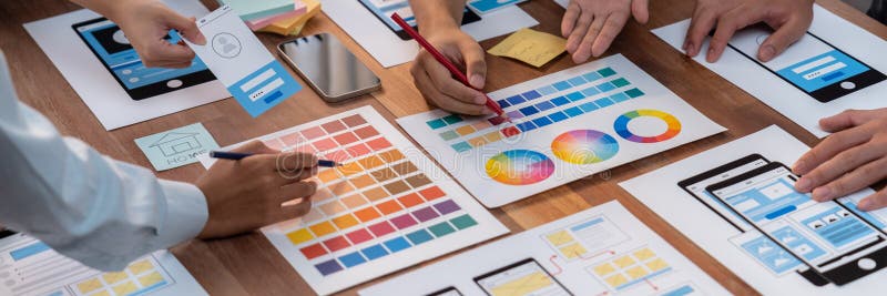 Creative Front-end Developer Brainstorming UI Design. Scrutinize Stock ...